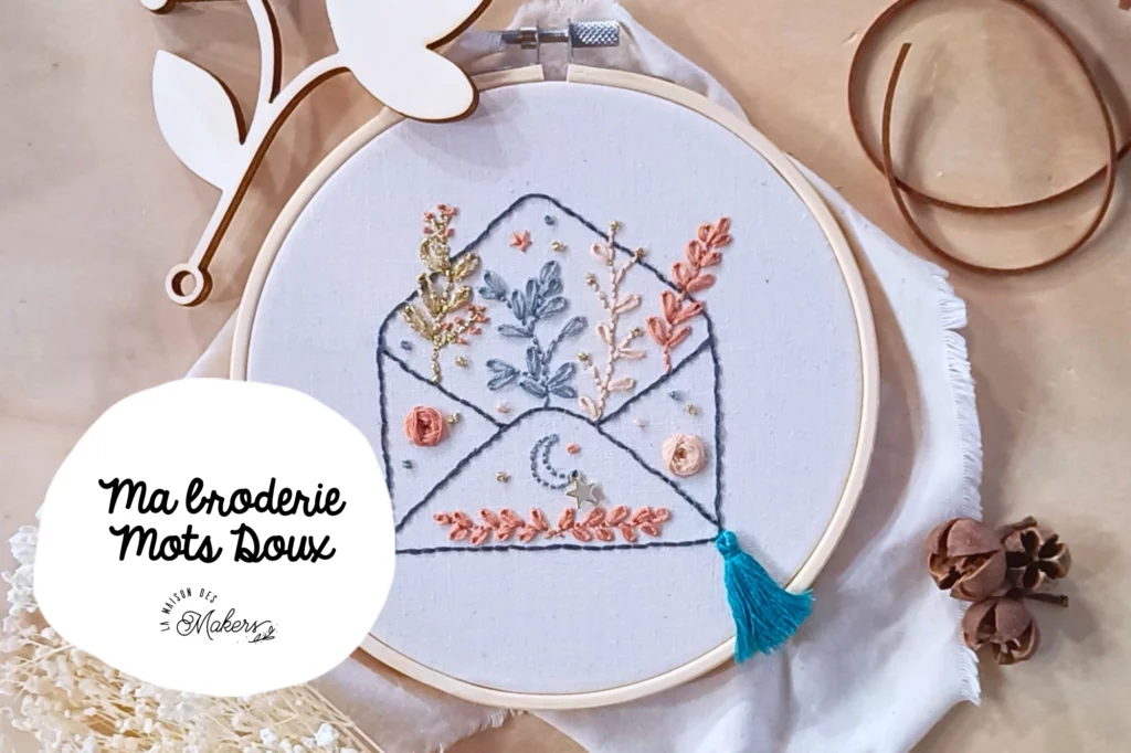 Kit de broderie traditionnelle Ma broderie Mots Doux – Augustine et ...